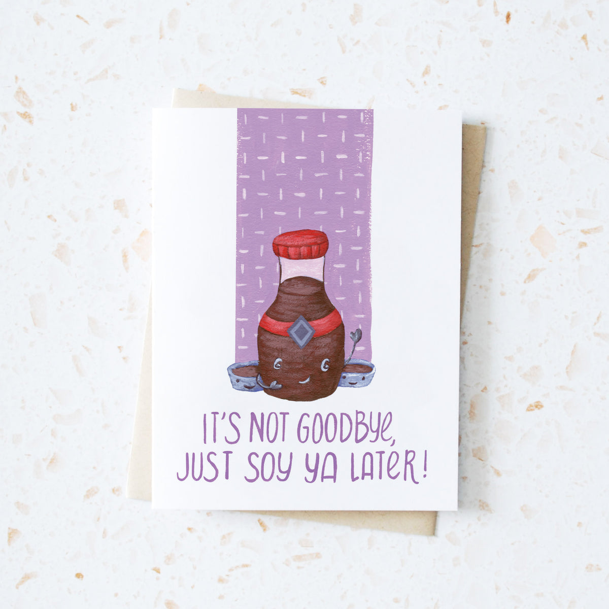 Farewell Goodbye Soy Ya Later Greeting Card | Asian Food Cards ...