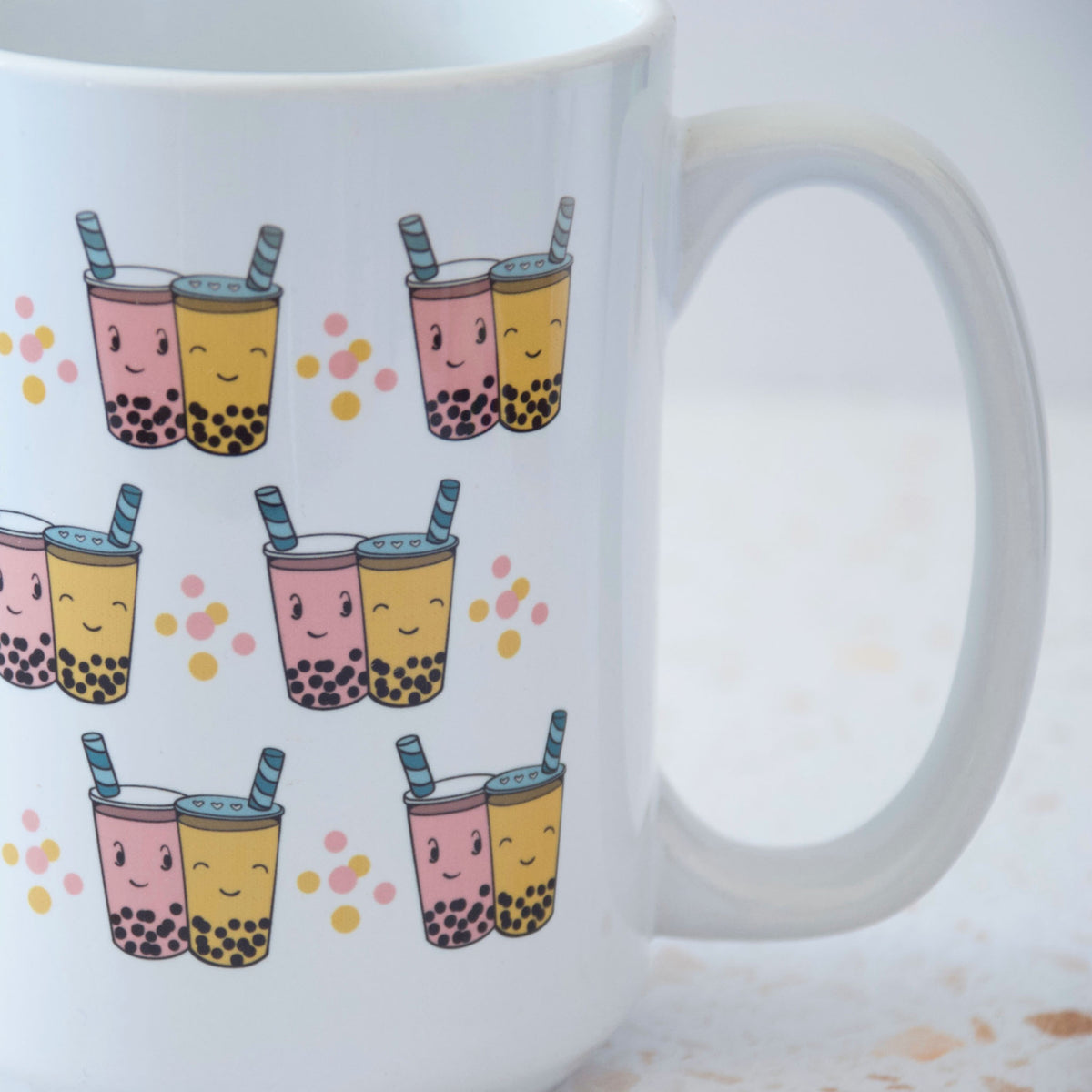 Bubble Tea Ceramic Mug | Milk Tea Boba Cup | Taiwanese BBT Mug | Fruit ...